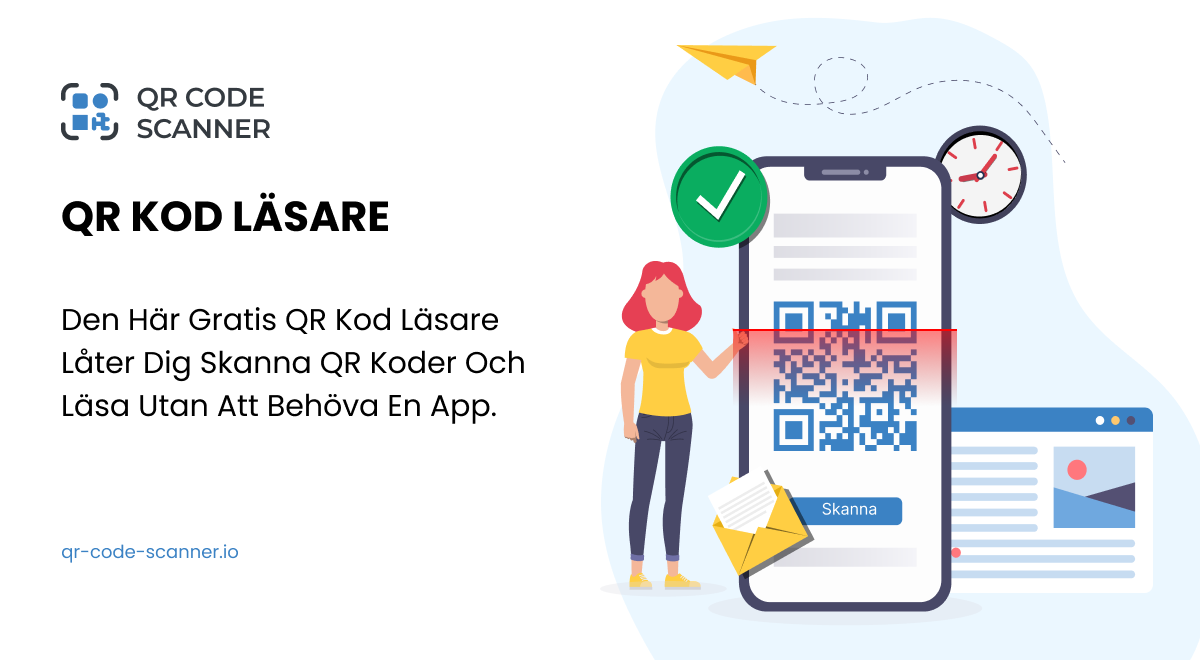 Skanna QR kod online med Denna Gratis QR Läsare